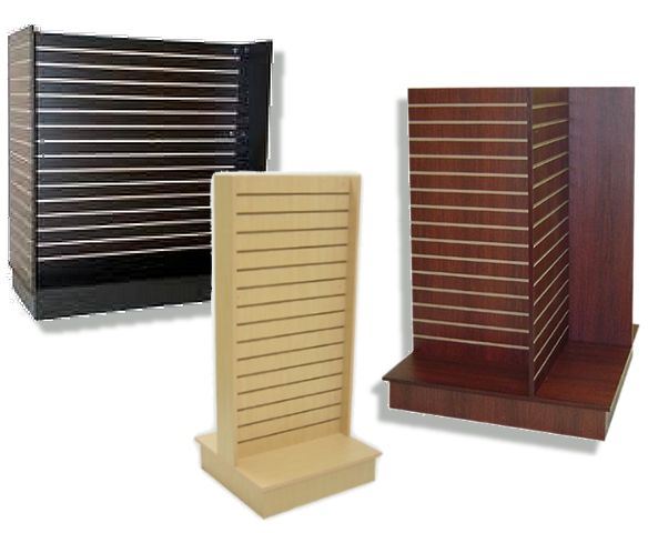 Slatwall Displays, Slatwall fixtures and Accessories