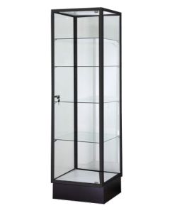 20 Inch Wide Glass Tower Case, Small Frameless Glass Tower Case, Six ...