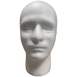 Styrofoam Male Head Form