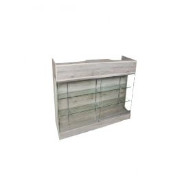 48'' Ledgetop Counter Showcase - Rustic Grey Sku:9400Rgkd - Shop Now At ...