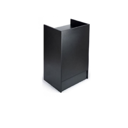Solid Front Register Stand Black