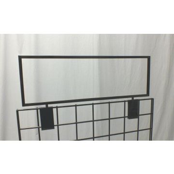 Grid Sign Holder 7"x11" - Black